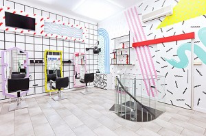 '80s Redux: Memphis-Inspired Design at the YMS Hairstyle Salon | Mirror80